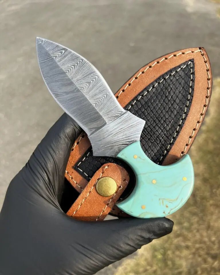 Damascus Dagger Knife - punch dagger for sale - Knife forged
